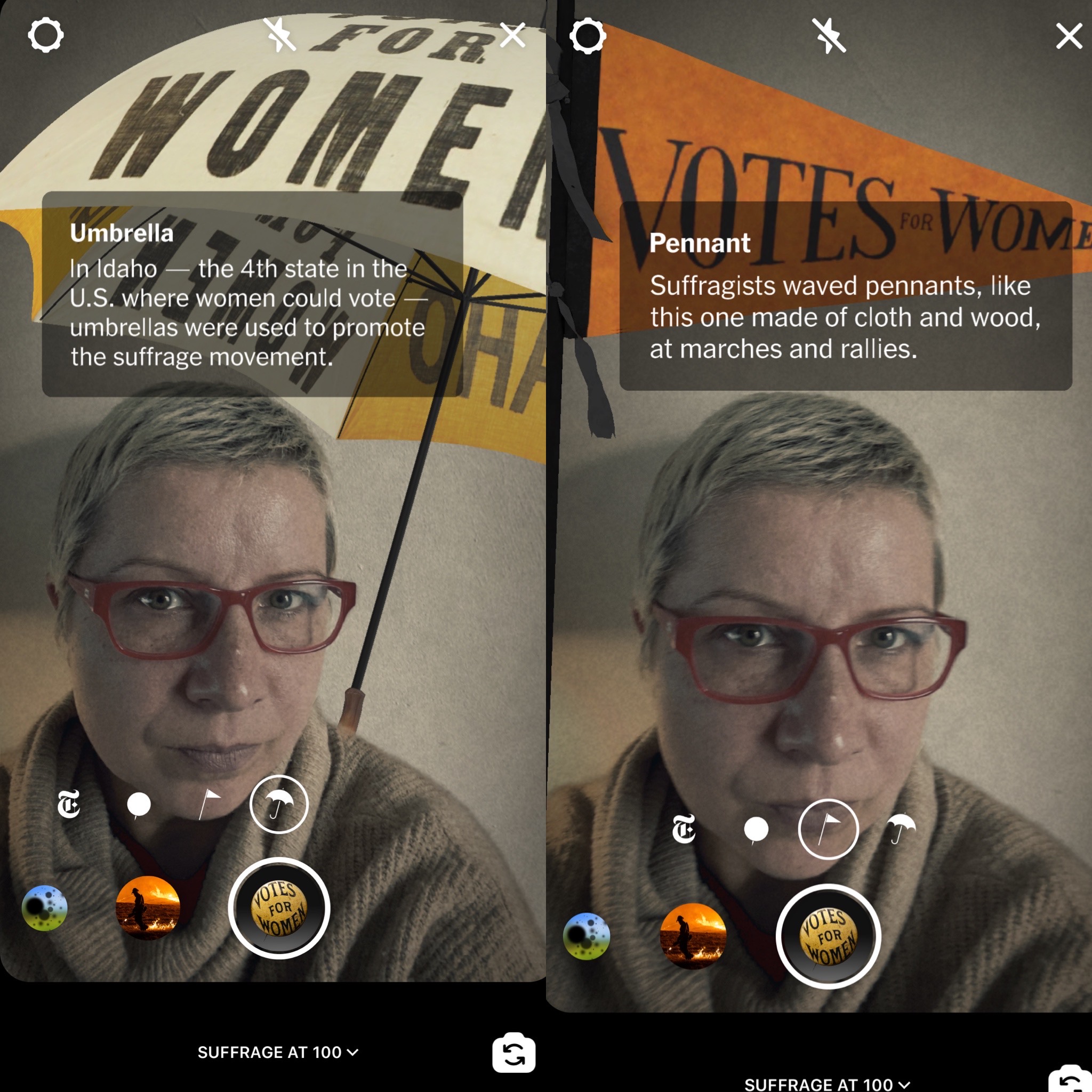 New York Times Instagram effects - great use of AR storytelling - Voxel Hub