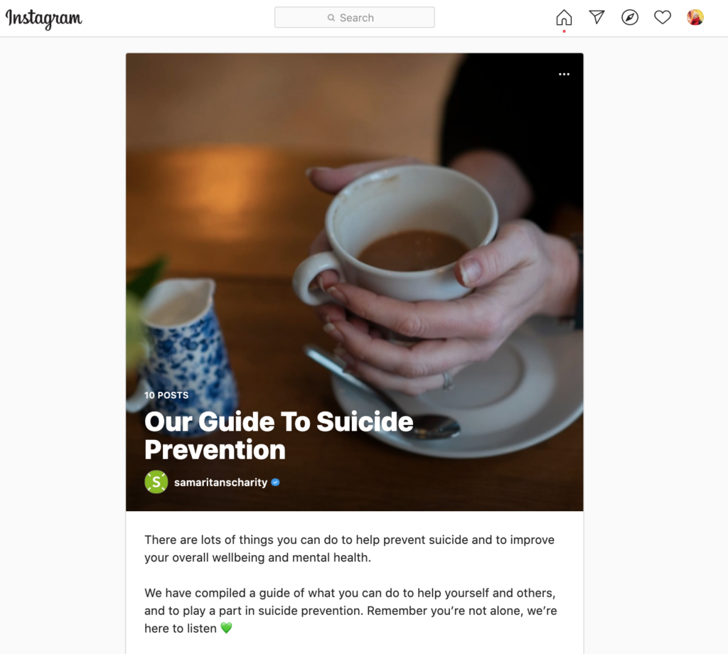 Using Instagram Guides for mental health awareness - Voxel Hub