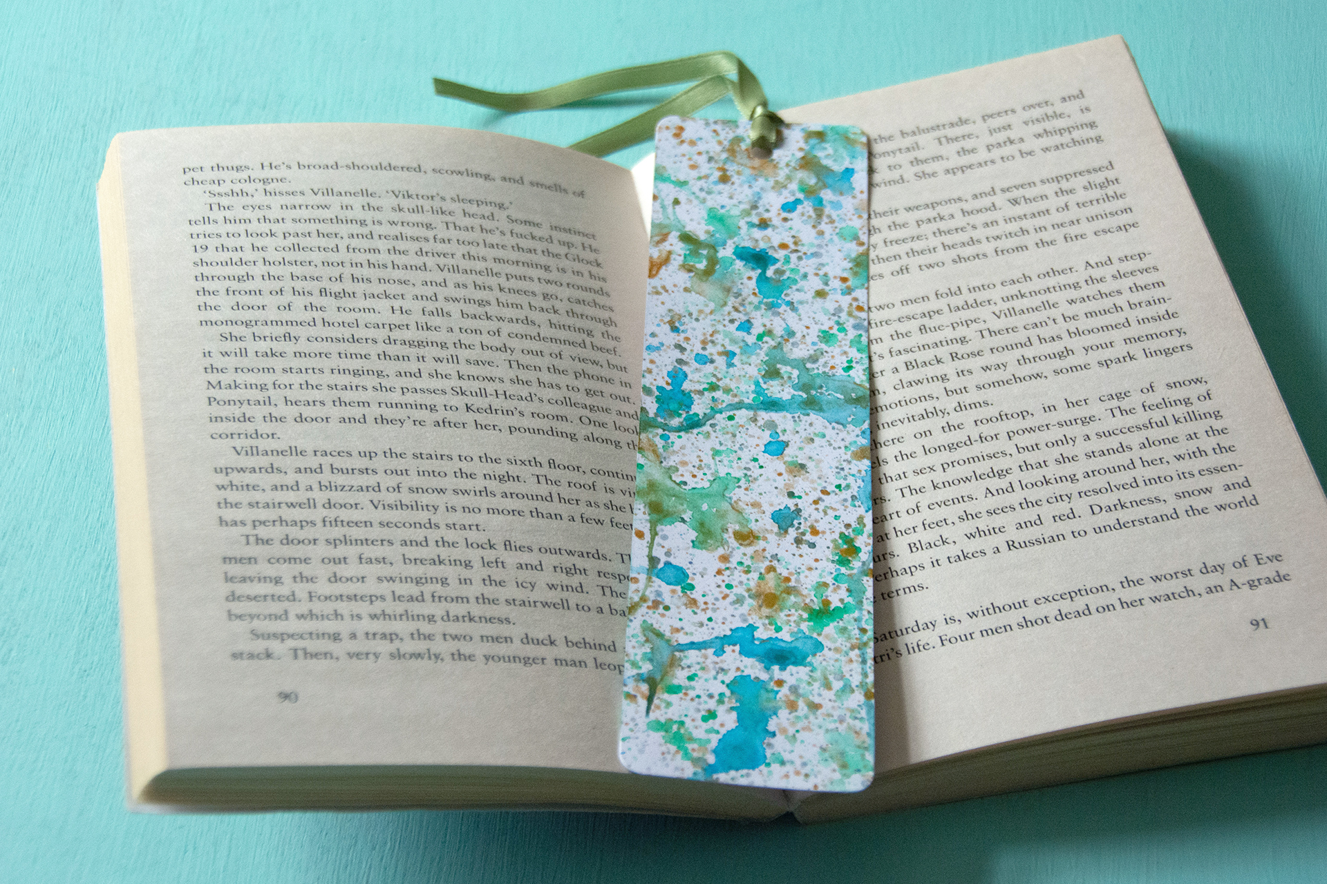 Watercolour Splash Bookmarks for Mindfulness - Voxel Hub